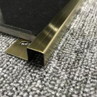 China Mirror Sqstainless Steel Decorative Strips 2.0mm Square Tile Edge Trim for sale