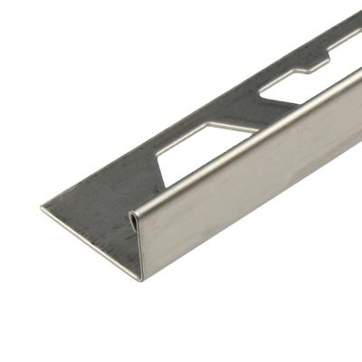 China Inlay 0.6mm Stainless Steel Round Edge Tile Trim Flooring Accessories Skirting Board for sale