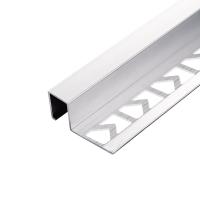 China Inlay 0.6mm Stainless Steel Round Edge Tile Trim Flooring Accessories Skirting Board for sale