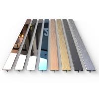 China Rose Golden Stainless Steel L Shape Tile Trim Decorative Metal Wall Tile Trim for sale