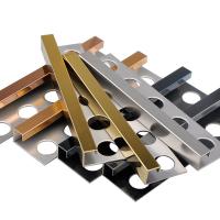 China Ceramic Corner Aluminium T Channel Stainless Steel Quadrant Tile Trim 2.7m for sale