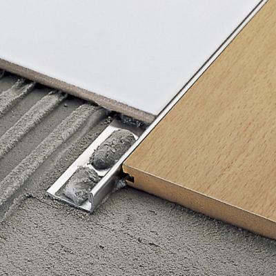 China L Shaped Stainless Steel Tile Trim For Shopping Mall Club for sale