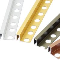 China Anti Collision Protection Aluminium Tile Trim For House Wall Corner Edge for sale