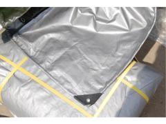 China silver color pe tarpaulin poly tarp, reinforced 200g/sqm poly tarp cover for sale