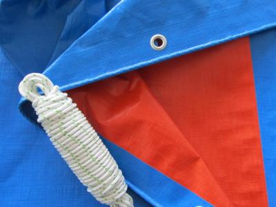 China custom made heavy blue/red laminated plastic canvas for sale