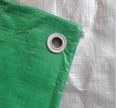 China China 5 * 8m ,10 * 10mesh Tarpaulin fabric - Green/ Silver for sale