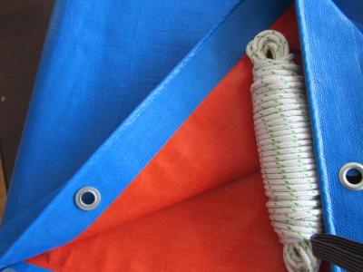 China multi-purpose heavy duty blue/orange tarpaulin,custom made tarps for sale