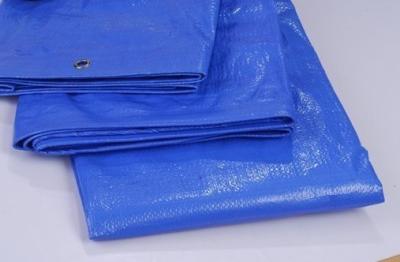 China Lightweight 110gsm blue pe tarpaulin sheet for sale