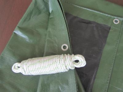 China heavy duty army green/black laminated plastic canvas for sale