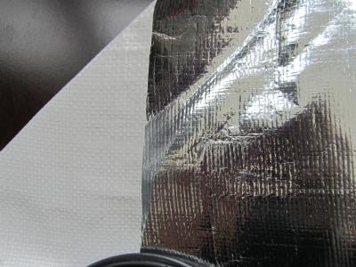 China Aluminium foil laminated pe tarpaulin for sale