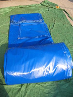 China PVC Coated tarp tarpaulin for top open container cover for sale