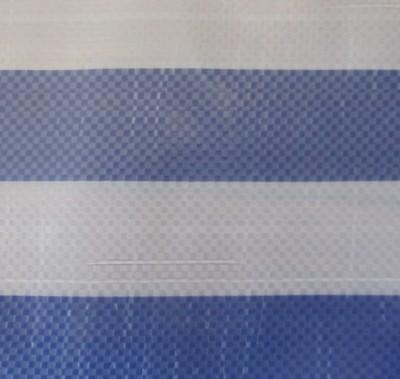 China blue/white striped pe tarpaulin, 165gsm virgin material for sale