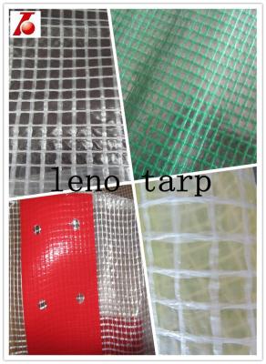 China leno tarp, 3*3 clear mesh polythene tarpaulin for sale