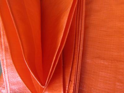 China orange color Ready-made waterproof  PE tarpaulin sheet for sale