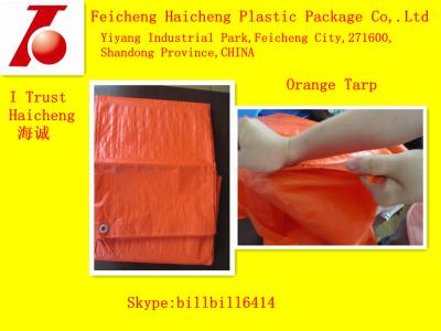 China orange tarp direct sale wholesale supplier for sale