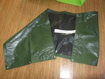 China cheaper price black fabric with colored lamination pe tarpaulin custom made small size for sale