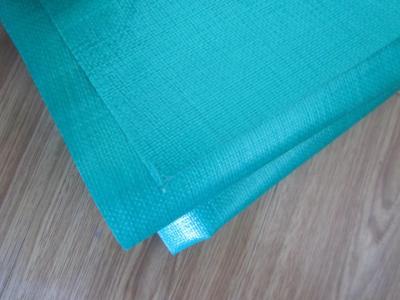China 280gsm / high quality / virgin material clear mesh woven fabric P.E. tarpaulin poly tarp for sale
