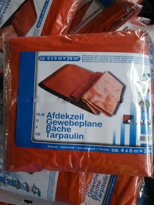 China Poly tent tarps PE tarpaulins sheeting for Guniea market 4x6m for sale