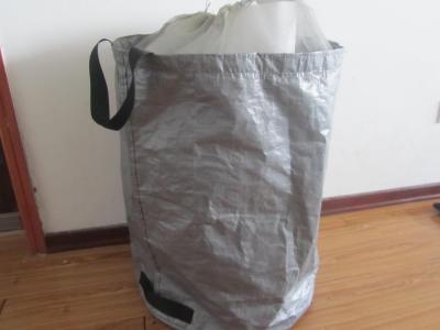 China custom made PE tarpaulin garden bag , sewn PE bag for sale