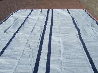 China 190gsm white color HDPE relief tarpaulin for temporary shelter for sale