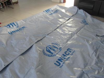 China Reinforced Plastic Tarpaulin Plastic Sheets/Rolls on UN/MSF/IFRC specifications for sale