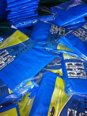 China different size blue color 6mil poly tarp for sale