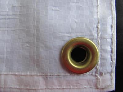 China brass eyelets sewn poly tarp,  tarps, plastic tarpaulin for sale