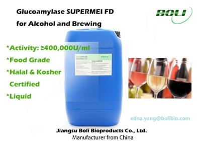 China Food Grade Glucoamylase Enzyme FD 100000 U/mL for Alcohol Brewing Halal for sale
