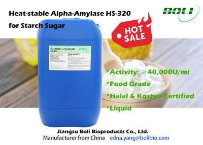 China Hs-320 Alpha Amylase Enzyme Non Gmo Food Grade 0.4-0.8 kg Per Ton For Starch Sugar Production for sale