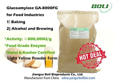 China GA-8000FG High Concentration Gucoamylase Saccharification Enzyme 8000 U/g for Baking Alcohol Brewing for sale