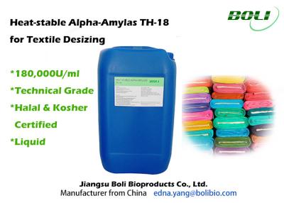 China Technical Grade Alpha Amylase Enzyme High Concentration No Damages To Fabrics for sale