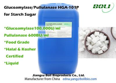 China Stable Activity Glucoamylase Enzyme / Pullulanase Blended Enzyme For Starch Sugar for sale