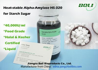 China Heat Stable Alpha Amylase HS-320 40000 U/ml Food Grade NON-GMO High Temperature Liquefaction Enzyme for sale