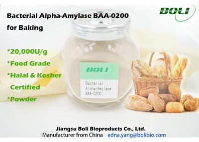 China Food Grade Bacterial Alpha-Amylase BAA-0200 20000 U/g Non-GMO Baking Enzyme Powder for sale