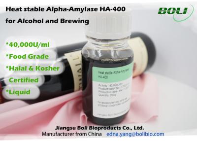 China Heat Stable Alpha Amylase HA-400FG for Brewing Alcohol pH 5.4-6.0 40000 U/ml for sale