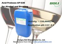 China 150000 U / ml Acid Protease Black Brown Liquid , High Efficient Fermentation Enzymes for sale