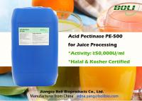 China Food Grade Liquid Pectinase PE-500 50000 U/ml from Aspergillus Niger for Juice Processing for sale