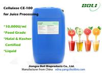 China Superior Stability Bacterial Cellulase , Food Grade Amber Liquid Trichoderma Reesei Cellulase for sale