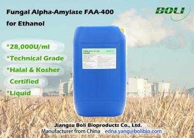 China Liquid Fungal Alpha Amylase FAA-400 28000 U/ml High Activity Enzyme for Ethanol Production for sale