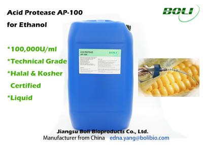China Light Brown Liquid Enzymes For Ethanol Industrial 100000 U / ml High Concentration for sale