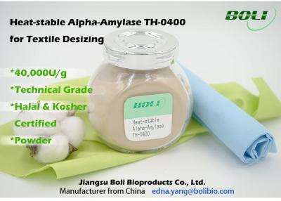 China Heat-Stable Alpha Amylase TH-0400 40000 U/G Powder for Textile Desizing for sale