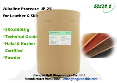 China Alkaline Protease Enzyme Powder 250000 U/g for Leather and Silk Processing for sale