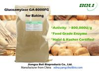 China Glucoamylase Enzyme GA-8000FG 800000 U/g Food Grade Light Yellow Powder for Bakery Bread for sale