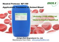 China Non-GMO Bacillus Subtilis Neutral Protease 100000 U/mL for Animal Blood Treatment for sale