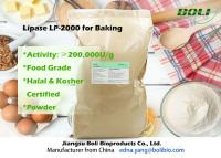 China Food Grade Lipase Enzyme LP-2000 200000 U/g High Efficient Bakery Dough Improver for sale