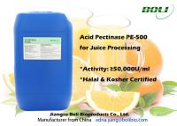 China Food Grade Pectinase PE-500 50000 U/ml Liquid for Juice Clarification and Viscosity Reduction for sale