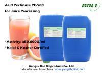 China Food Grade Pectinase PE-500 50000 U/ml for Fruit Juice Processing Clarification for sale