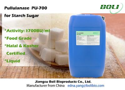 China High Efficient Pullulanase For Glucose / Maltose Syrup , 700 BU / ml Bacillus Licheniformis Enzyme for sale