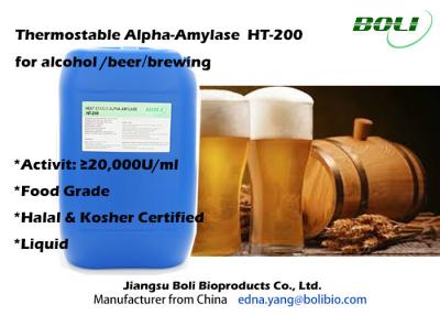 China Food Grade Thermostable Alpha Amylase 20000 U/ml for Beer Brewing Starch Liquefaction for sale