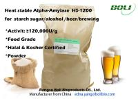 China Heat-Stable Alpha-Amylase HS-1200 120000 U/g Non-GMO Food Grade Halal Kosher for sale